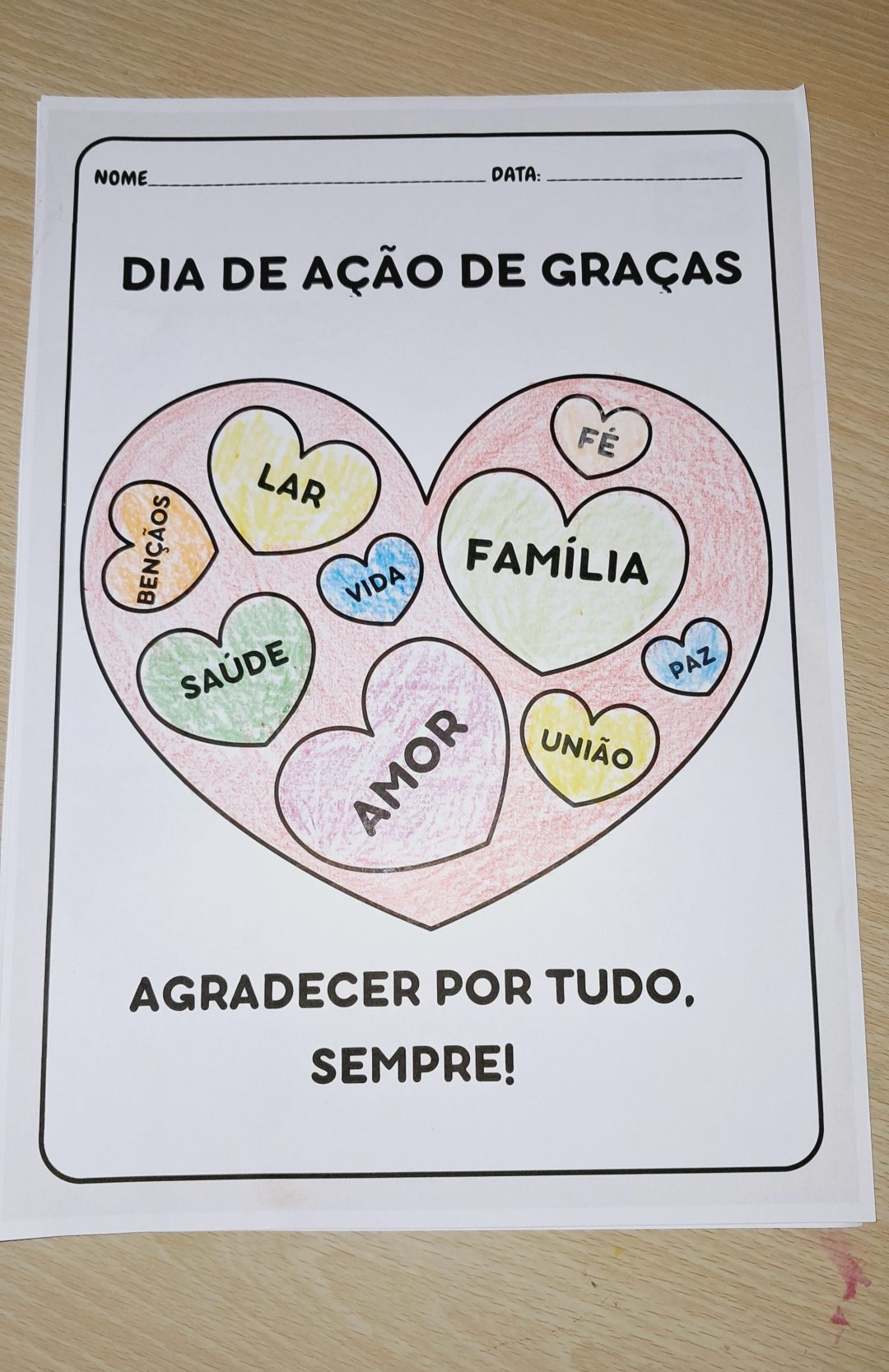DIA DE AÇÃO DE GRAÇAS – O AMOR PELA EDUCAÇÃO PULSA AQUI.